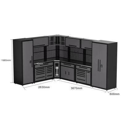 China AA4C 2302 Serial workstation Cabinet Full Garage Tool Box Drawer Workbench Tool Chest Cabinet for sale