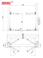 China AA-2PFP40 4.0T 2 Post Floorplate Manual unlock automotive lift Vehicle Lift Two Post Hoist Car Lift Auto Ramp Ecnomical Model for sale