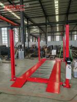 China AA4C 4 Post car Parking lift auto storage system vehicles parking for 2 cars 2m high 3.5T capacity for sale