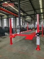 China AA4C 4 Post car Parking lift auto storage system vehicles parking for 2 cars 2m high 3.5T capacity for sale