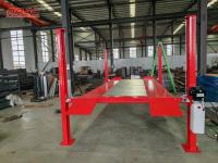 China AA4C 4 Post car Parking lift auto storage system vehicles parking for 2 cars 2m high 3.5T capacity for sale