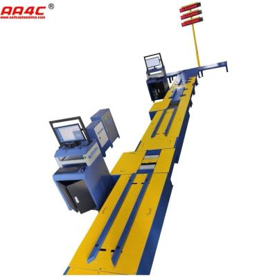 China AA4C 2-wheeled motorcycles Centralized testing line include brake force axle load speedometer clamping wheel alignment headlight tester noise meter for sale