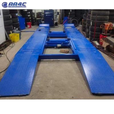 China Low profile alignment scissor lift with 2 pcs sliding crossbeam jack rolling jack 5T 4.5M runway AA-ALSL50HC for sale