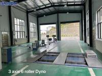 China AA4C 3 Axis 6 Roller 15T Capacity Chassis Dynnamometer Machine Auto Car Vehicle Test Line Vehicle Inspection Equipments for sale