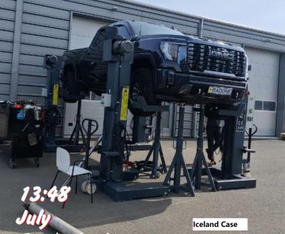China AA4C 20T 30T Mechanical Screw-Up Heavy Duty Bus Truck Lift Movable 4 Post Truck Lift Combined for sale