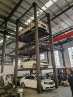 China AA4C 4 columns 4 cars parking lift H steel material 2.7T/ decker, 2.1M lifting height/car for sale