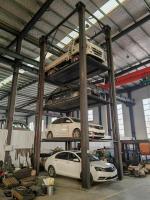 China AA4C 4 columns 4 cars parking lift H steel material 2.7T/ decker, 2.1M lifting height/car for sale