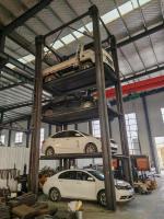 China AA4C 4 columns 4 cars parking lift H steel material 2.7T/ decker, 2.1M lifting height/car for sale