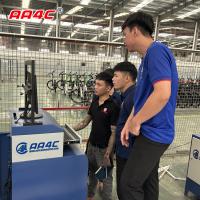 China Deliver to VN 2-wheeled motorcycles Centralized testing line include brake force axle load speedometer clamping wheel alignment headlight tester noise meter for sale