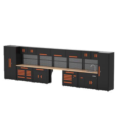 China 2302 serial  Workshop Garage Units Steel Large Combination Tool Cabinet Garage Workbench / Metal Furniture for sale