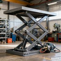 China AA4C scissor lifting platform high rise car lift storage lift logistic convey lift 4T capacity for sale