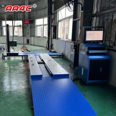 China AA4C  2-wheeled motorcycles Centralized testing line include brake force axle load speedometer clamping wheel alignment headlight tester noise meter for sale