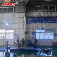 China AA4C  2-wheeled motorcycles Centralized testing line include brake force axle load speedometer clamping wheel alignment headlight tester noise meter for sale