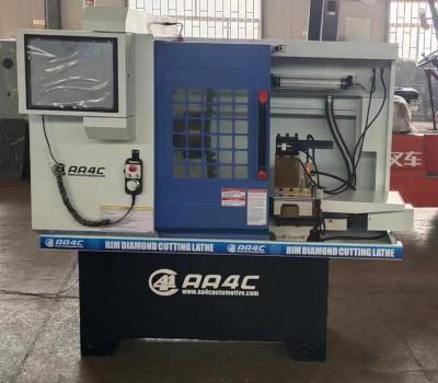 China AA4C Automatic Car Alloy Wheel Rim Diamond Cutting machine Rim Refurbish CNC lathe wheel straightening repair machine AA-CK6160Q for sale