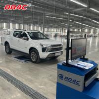 China 3 In 1  light Vehicle Test Line combo for light vehicles  roller brake tester with axle load side slip  tester  automotive test lane for cars for sale