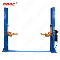 China AA4C 12000lbs 5.5T hydraulic baseplate dual sides manual unlock 2 post vehicle lift AA-2PFP55 for sale