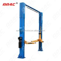 China 12000lbs 5.5T baseless clearfloor hydraulic single point manual unlock  2 post vehicle lift for sale