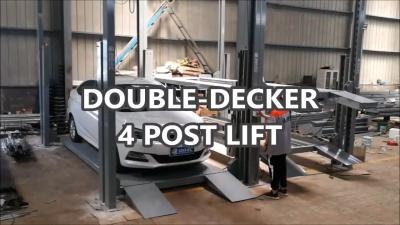 China AA4C 4 post parking lift high rise four post parking hoist 3 cars parking auto hoist vehicle ramp for sale