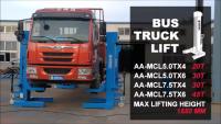 China AA4C 20T  bus &truck lift heavy duty vehicle lift combined 4 post parking lift Mechanical(Screw-up) for sale