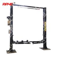 China 3.2T 4T 5T 2 Post Overhead Car Lift For 11 Foot Ceiling Electrical Unlock Baseless for sale