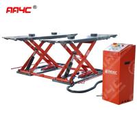 China AA4C mid rise scissor lift auto lift vehicle ramp car lift 1M high 3T capacity pneumatic unlock  AA-TCL3100 for sale