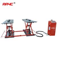 China AA4C mid rise scissor lift auto lift vehicle ramp car lift 1M high 3T capacity pneumatic unlock  AA-TCL3100 for sale