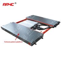 China AA4C mid rise scissor lift auto lift vehicle ramp car lift 1M high 3T capacity pneumatic unlock  AA-TCL3100 for sale