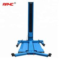 China Hydraulic One Post Vehicle Lift Single Post Car Hoist 2.5T 1.8M Manual  Parking for sale