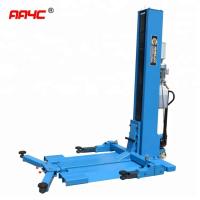 China Hydraulic One Post Vehicle Lift Single Post Car Hoist 2.5T 1.8M Manual  Parking for sale