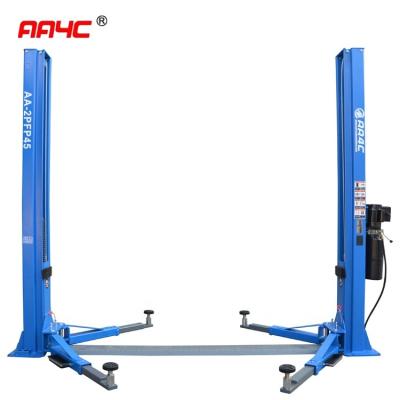 China Car Parking Auto Two Post Floor Plate Lift 10000 Lb 4.5T 8 Folded Profile Hydraulic for sale