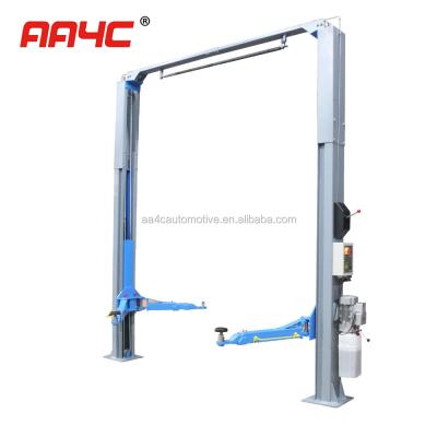 China 4.0T 8 bends column clear floor two post car lift for sale