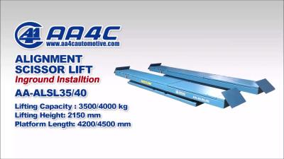 China AA4C 3.5T inground Alignment Scissor car Lift AA-ALSL35 for sale