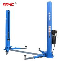 China 10000lbs Floorplate 2 Post Car Lift Car Parking Auto Two Post Lift 4.5T 8 Folded Profile Hydraulic for sale