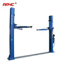 China 240 Volt Double Column Lift  Two Post Car Hoist For Garage 4500kg 9920lbs 8 Bends  Floorplate for sale