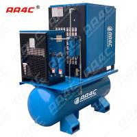 China AA4C 7.5KW 11KW 15KW 22KW 11kw 15hp all-in-one Portable Screw air compressor air pump combine with air dryer and tank for sale