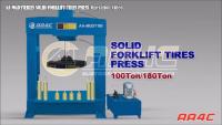 China AA4C 75T-200T  H Frame  Solid forklift tire Press Machine  Tire changing Machine Hydraulic tire press for sale