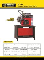 China Car Brake Drum Turning Machine Lathe Brake Rotor Lathe Machine for sale