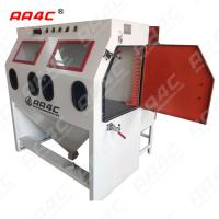 China 20W Electric Industrial Sandblast Cabinet With Dual Station Double Location for sale