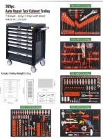 China 7 Drawers Mobile Tool Cabinet Mechanic Box Trolley 369pcs for sale