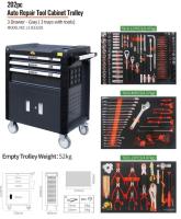 China 30 In 26 In W 4-Drawer Rolling Cabinet Tool Box 202pcs   In Black for sale