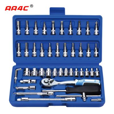 China AA4C 46pcs auto repair tool kit shelf hardware hand tools workbench tools  A1-X04601 for sale