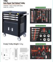 China AA4C 158pcs Auto repair Tool cabinet trolley Garage Cabinet tool shelf hardware hand tools auto repair worktableJ1-B33158 for sale