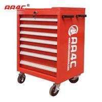 China Workshop Garage Mobile Tool Cabinet 7 Drawer Tool Cabinet Roller With Side Door for sale