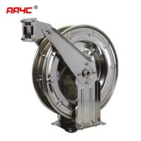 China AA4C  air pipe  grease oil  stainless steel hose reel  10M 15M 20M pipe reel for sale