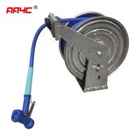 China AA4C  air pipe  grease oil  stainless steel hose reel  10M 15M 20M pipe reel for sale