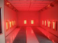 China Automatic Portable Vehicle Spray Booth Mobile With Red Infrared Heating Lamp 900rpm for sale