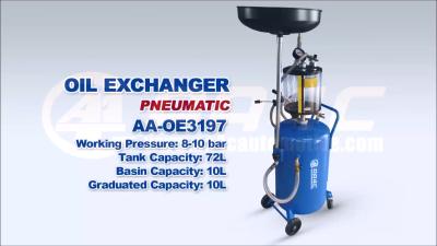 China AA4C 70L  waste oil changer Pneumatic Waste Oil Drain Collector Collect Oil machine CE CERTIFICATED For Car Waste for sale