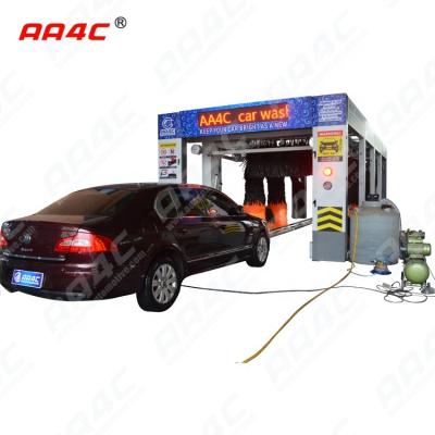 China AA4C automatic 9 brushes tunnel car washing machine tunnel brushless car wash machine touchless car washing machine for sale