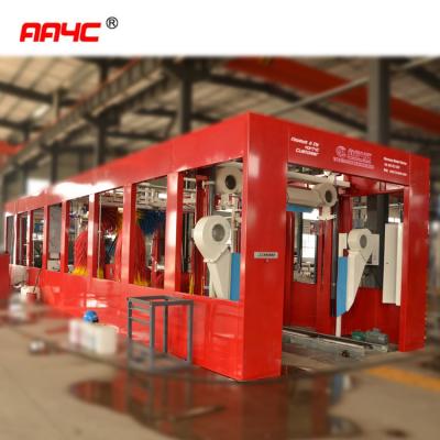 China AA4C automatic car washing machine  tunnel car washing machine 9 brushes car washing machine for sale
