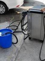 China 75 Degree Portable Steam Car Wash Machine Suppliers Hot Water High Pressure Washer Tire Shop for sale